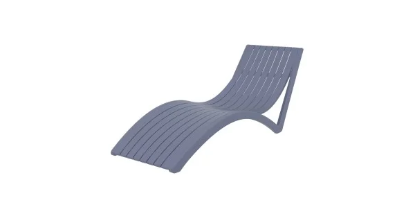 Шезлонг Слим тъмно сив AMSTRAT202404136